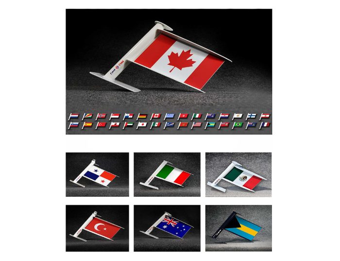 20" SuperSport Solid with Burgee | Fast-Flag Metal Boat Flags